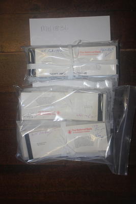 Cheque books and bank pay-in books, thirty-three - National Trust