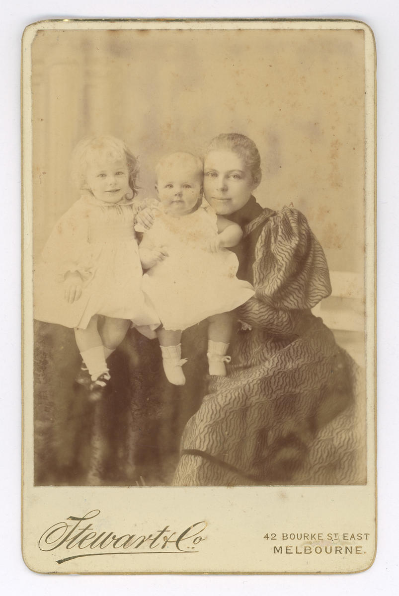 Photograph, woman and two children, c. 1889-1896 - National Trust